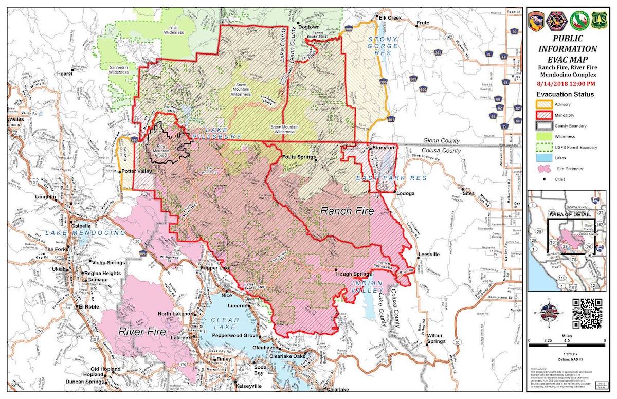 Mendocino Complex Aug. 14: progress continues, region mourns fallen ...