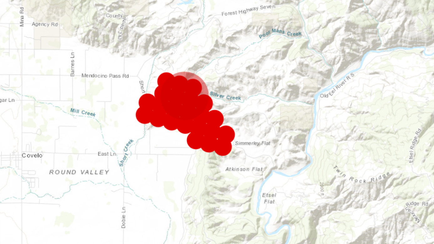 Creek Fire in Covelo is 820 acres, with 90% containment (updated 8/20 ...
